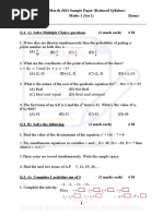 English Sample Paper With Solution | PDF