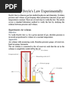 Grade 11 Boyle's Law Practical Task | PDF | Gases | Continuum Mechanics