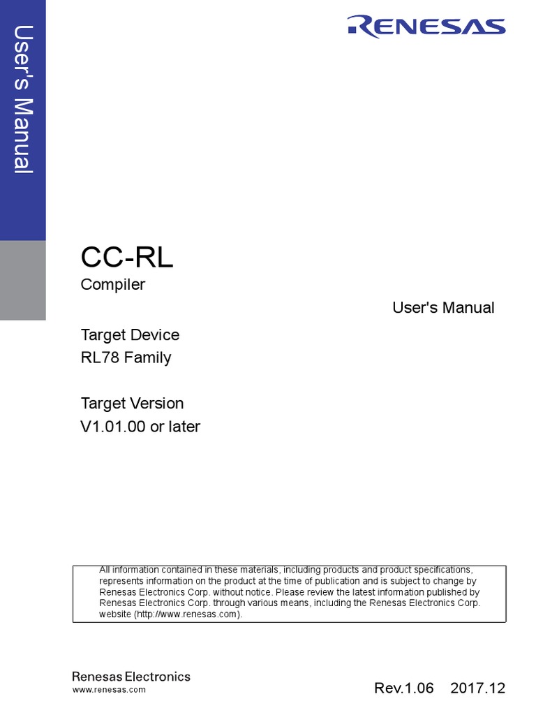 R20ut3123ej0106 CCRL | PDF