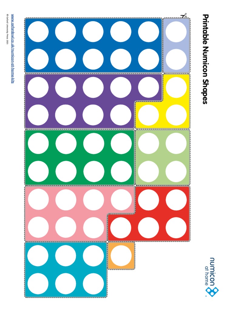 Printable Numicon Shapes For First Steps | PDF | Home & Garden | Art