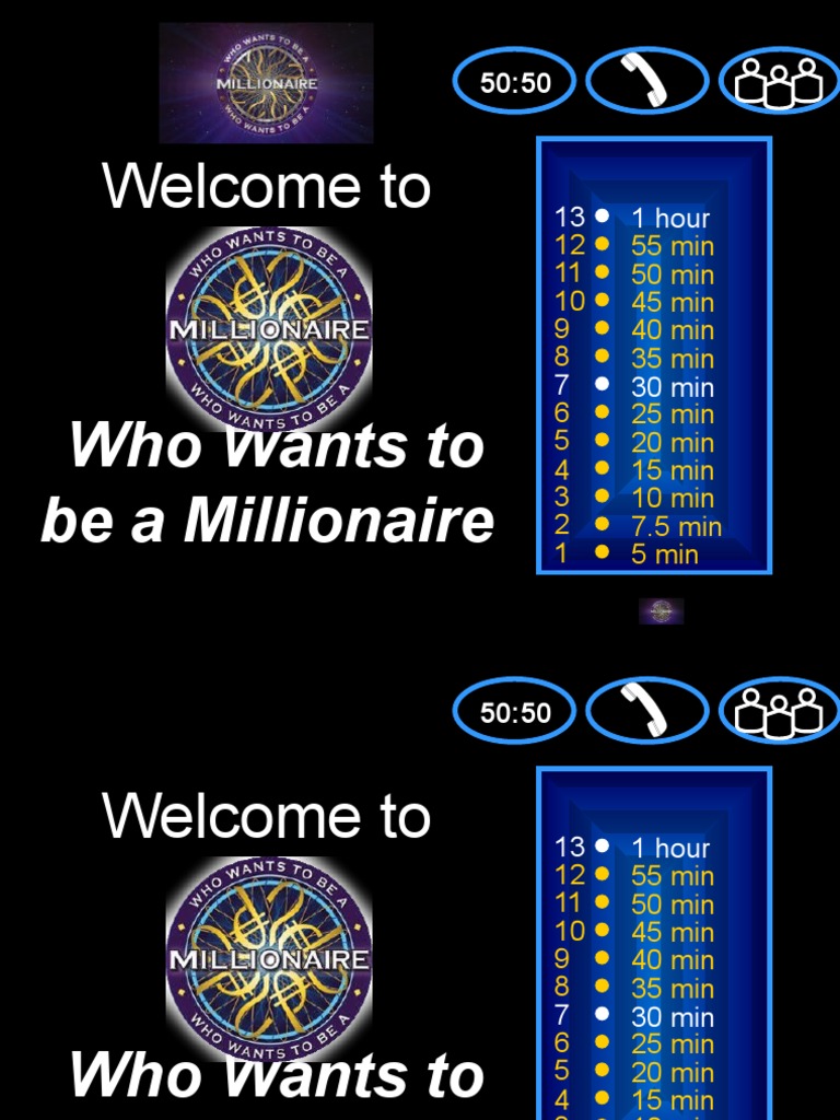 Timelines and lifelines from the game show "Who Wants to Be a ...