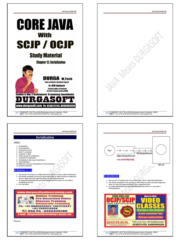 Serialization Serialization 1 1 V De Serialization Pdf Class