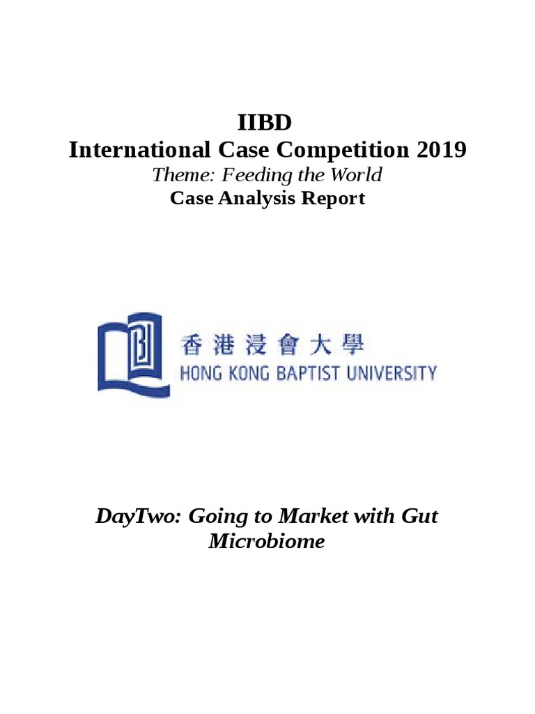 Iibd International Case Competition 2019: Theme: Feeding The World ...