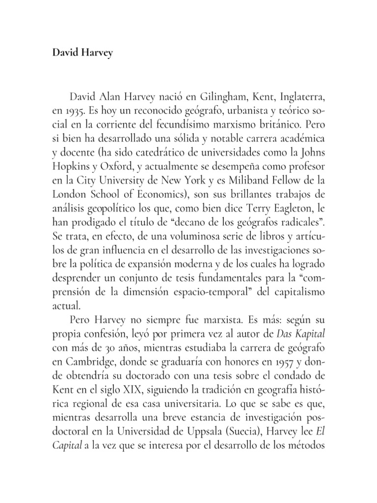 David Harvey | PDF