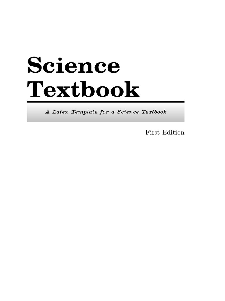 Science Textbook Template | PDF
