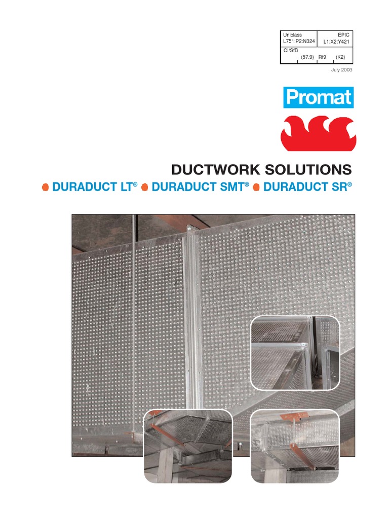 Ductwork Solutions: Duraduct LT Duraduct SMT Duraduct SR | PDF | Duct ...