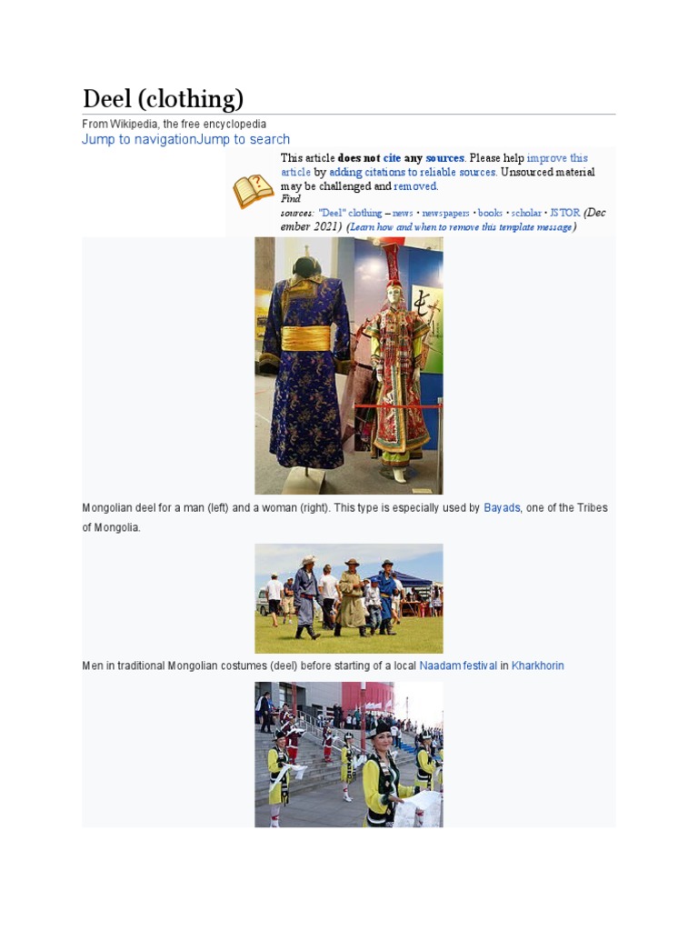 Deel (Clothing) : Jump To Navigationjump To Search | PDF | Fashion ...