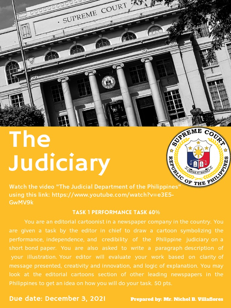 The Judiciary: Due Date: December 3, 2021 | PDF | Games & Activities ...