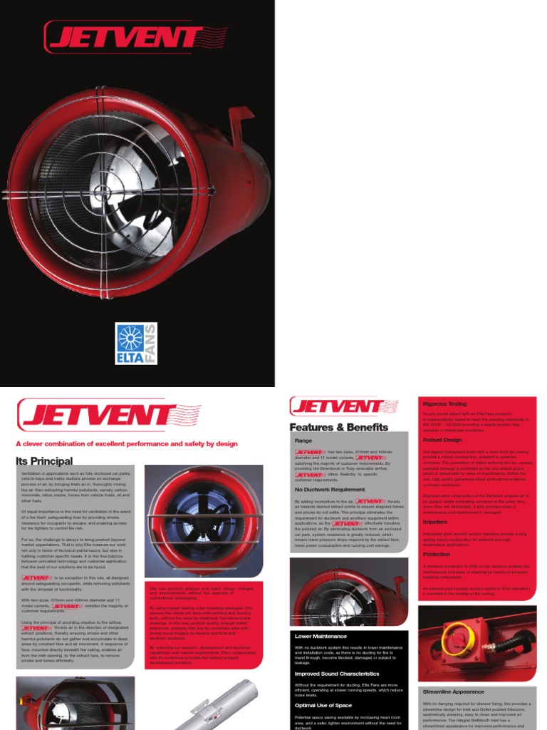 Jet Fan 1 | PDF | Duct (Flow) | Ventilation (Architecture)