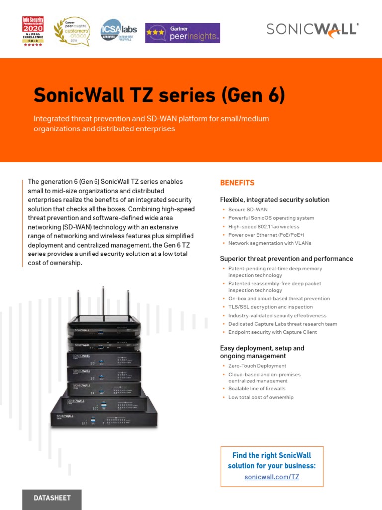 Sonicwall TZ Series Gen 6 | PDF