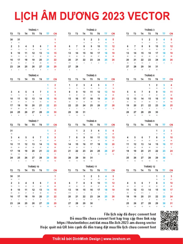 File Lich Am Duong 2023 Vector Convert | PDF