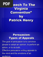 Analyzing Patrick Henry's Persuasive Rhetoric | PDF | Rhetoric | Argument