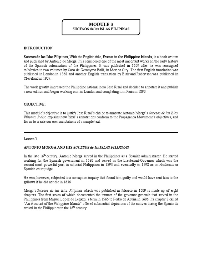 Module 3 (Lessons 1&2) | PDF | Philippines