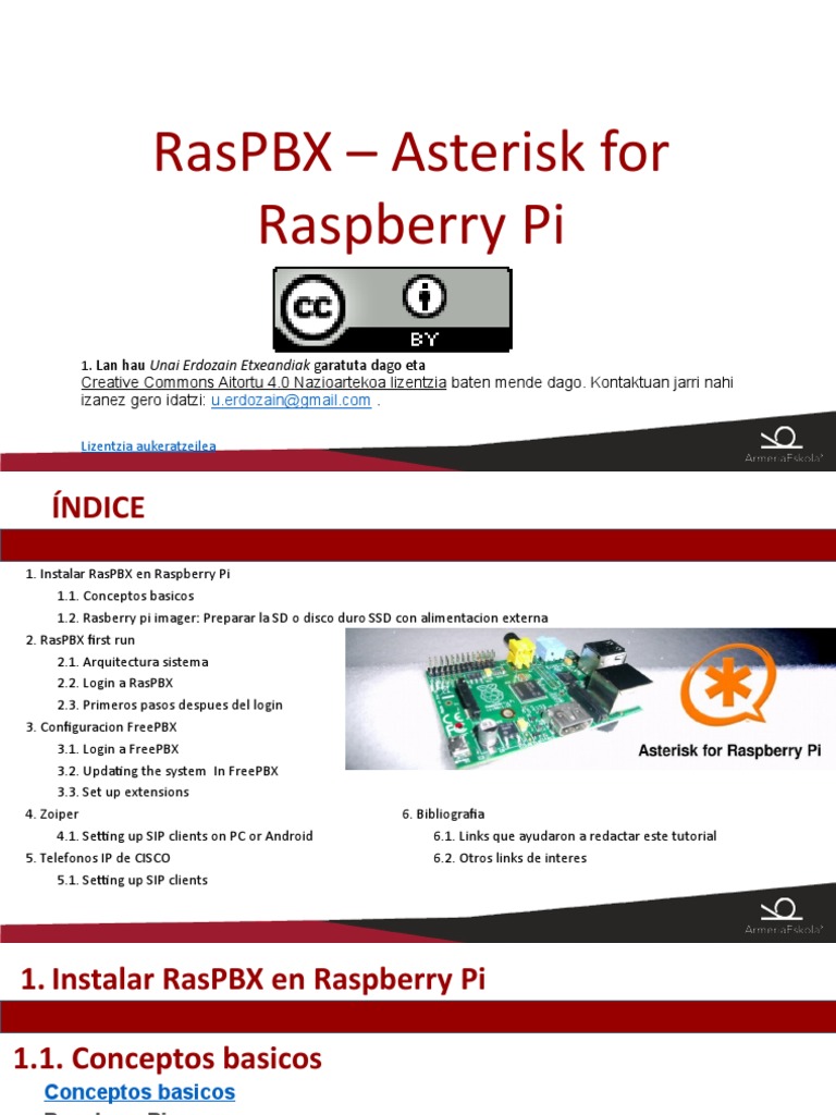 R3 - VOIP - RasPBX - Asterisk For Raspberry Pi | PDF | Software | Tecnología de información y ...
