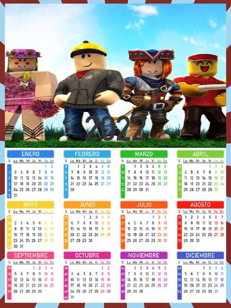Calendario 2022 Roblox | PDF