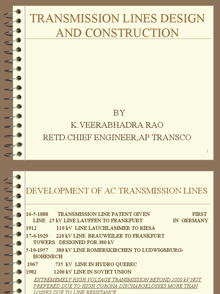 Transmission Line Design and Construction | PDF | Insulator ...