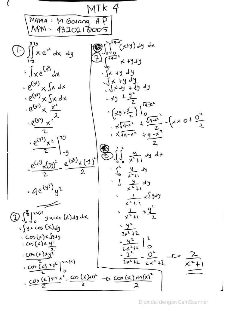 Tugas 2 - MTK4 - M.Galang Adi Prayoga - 432021 | PDF
