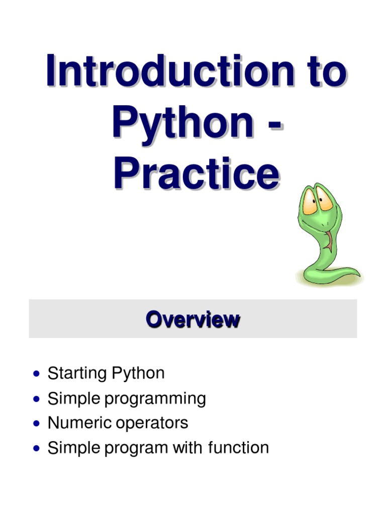 Python Practice | PDF