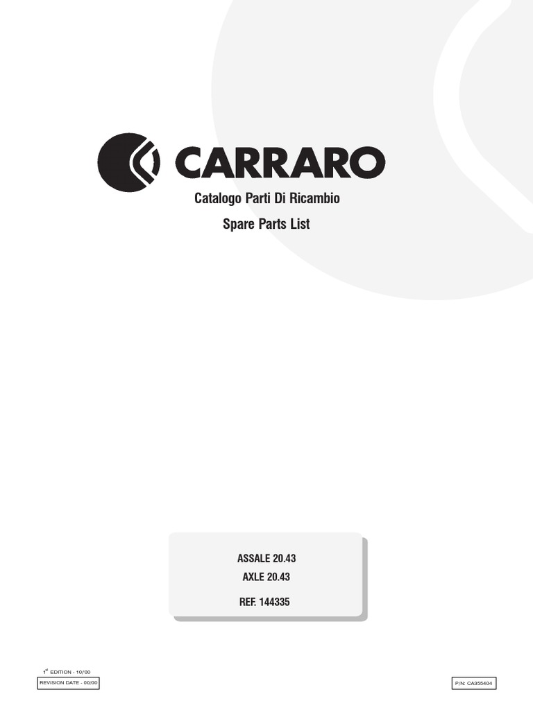 Catalogo Carraro | PDF