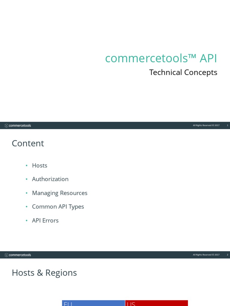 Commercetools™ API: Technical Concepts | PDF | Databases | Json