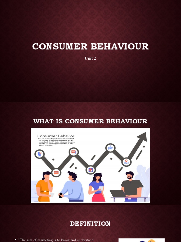 Consumer Behaviour: Unit 2 | PDF | Self-Improvement