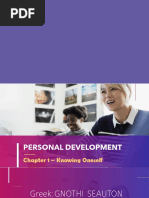 Ppt. Lesson 1 - Knowing Oneself PerDev | PDF | Self | Extraversion And Introversion