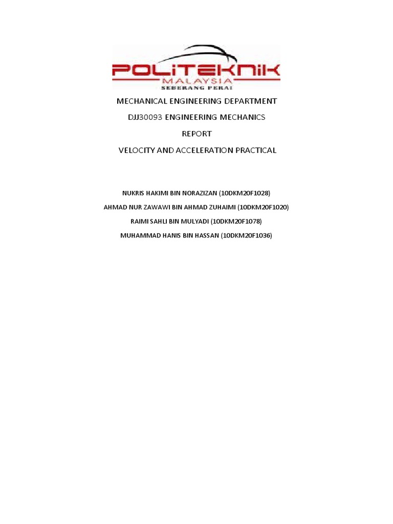 Velocity And Acceleration Pdf Pendulum Acceleration