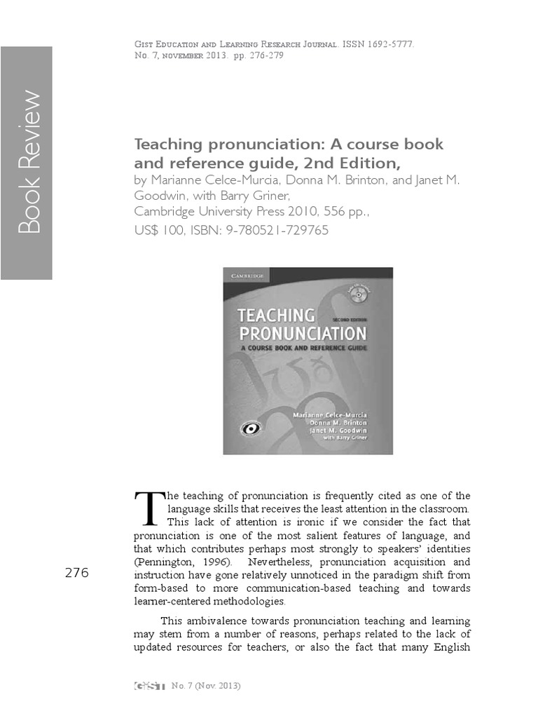 Teaching Pronunciation: A Course Book and Reference Guide, 2nd Edition | PDF | English Language ...