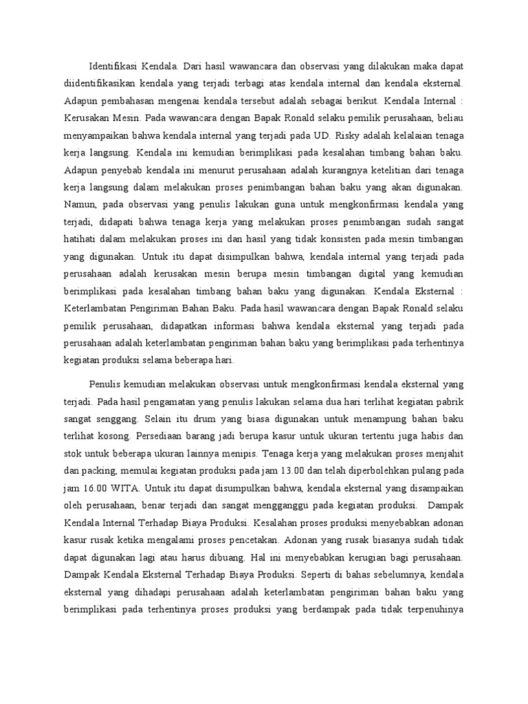 Identifikasi Kendala | PDF