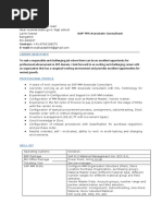 SAP MM Module Resume With 3 Years Experience | PDF | Sap Se | Business ...