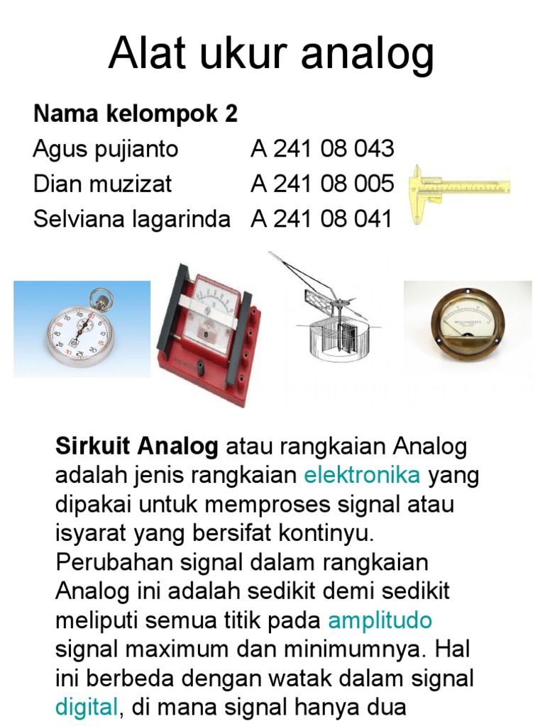 Alat Ukur Analog | PDF