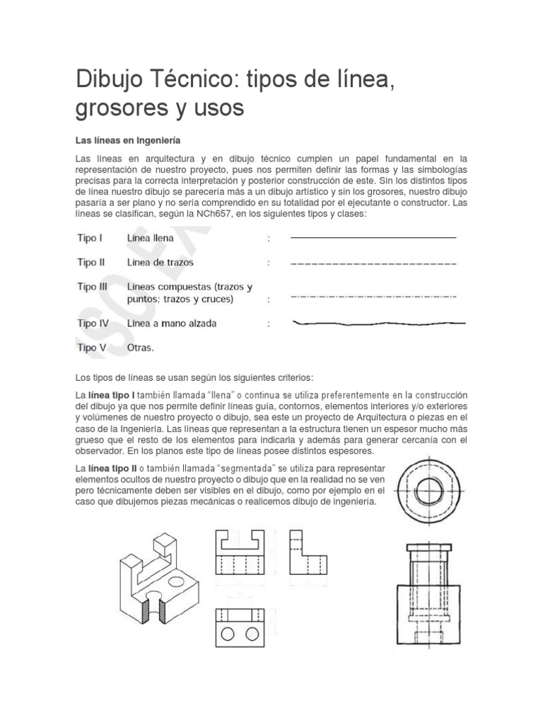 Descubre Los 5 Tipos De Líneas En Dibujo Técnico Y Sus Ejemplos – KJDCC