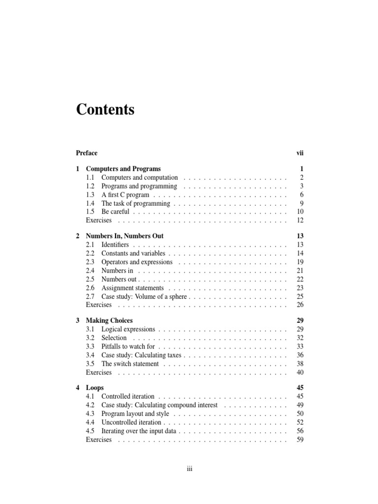 Programming Problem Solving And Abstraction With C Pdfdrive Pdf Array Data Structure