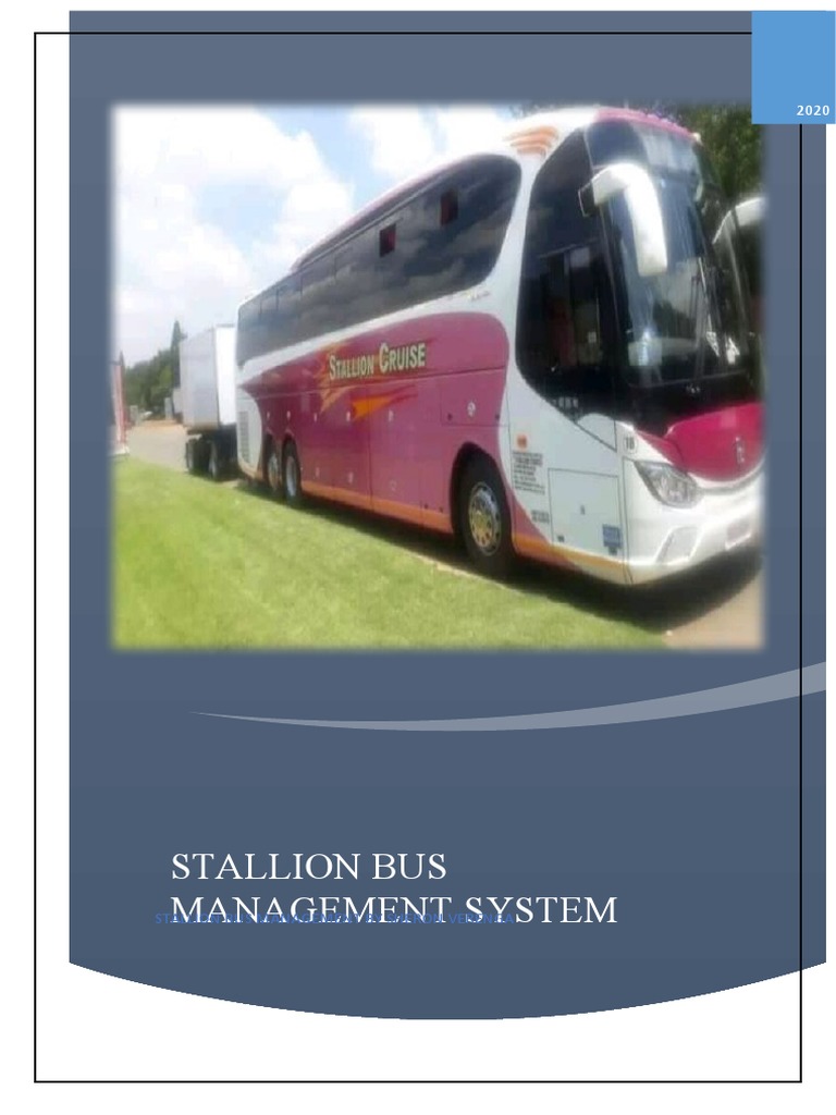Stallion Bus Management by Sheron Verenga | PDF | Feasibility Study ...