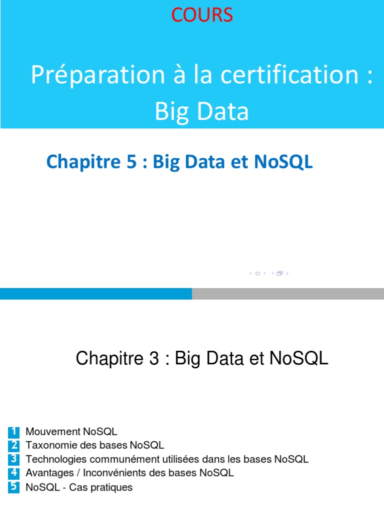 Big Data et NoSQL : Concepts et Avantages | PDF | NoSQL | Bases de données