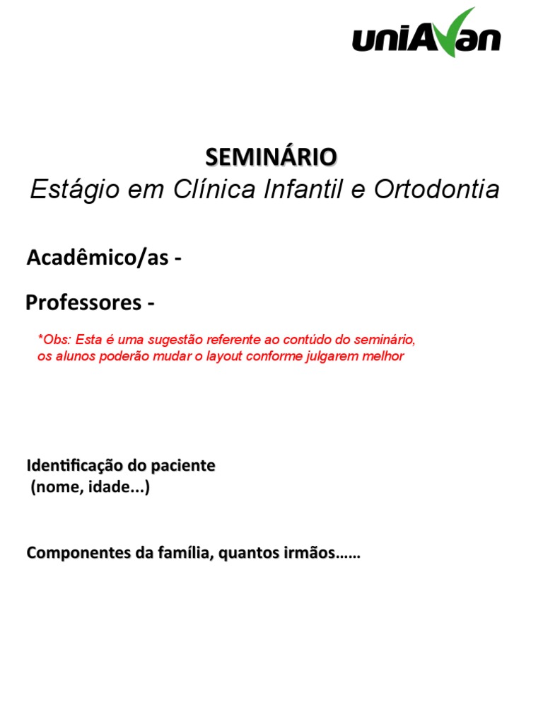 Modelo Seminário | PDF