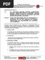 MARINA CoC and CoP Requirements Update | PDF | Shipping