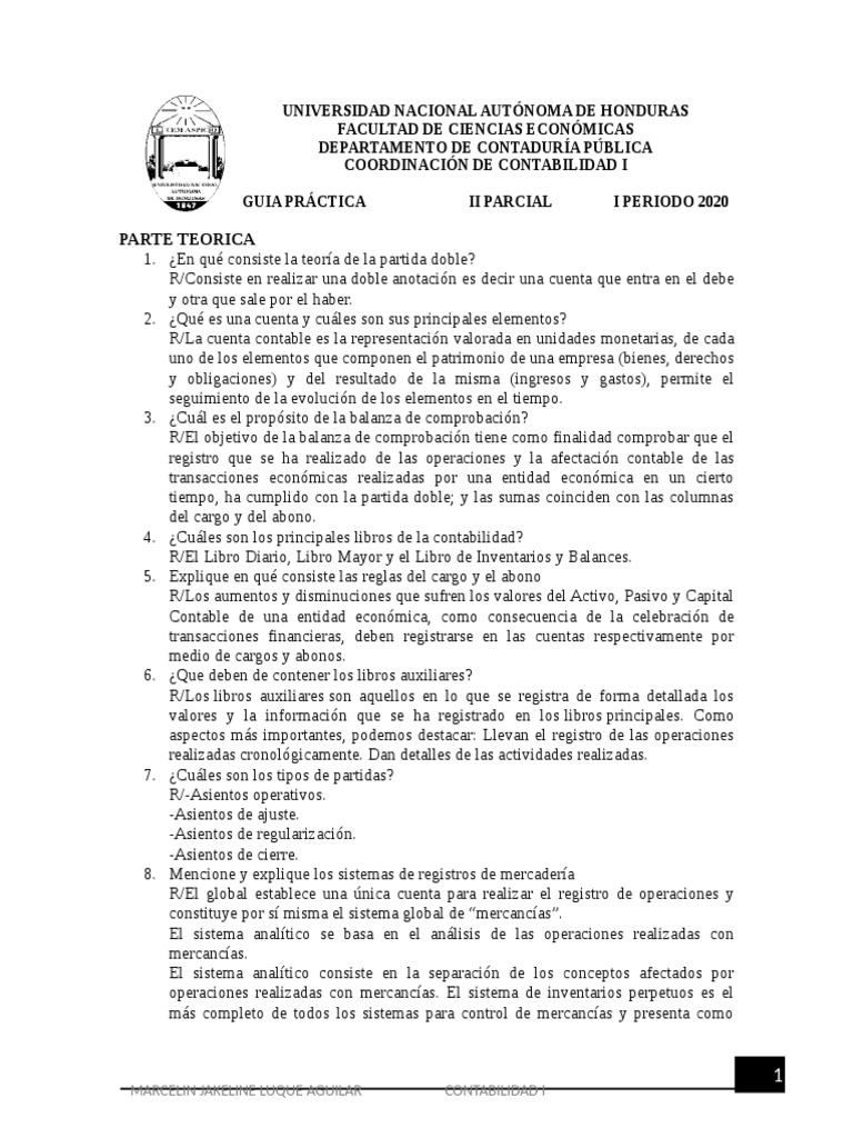 Guia Conta 2do Parcial | PDF | Contabilidad | Costo