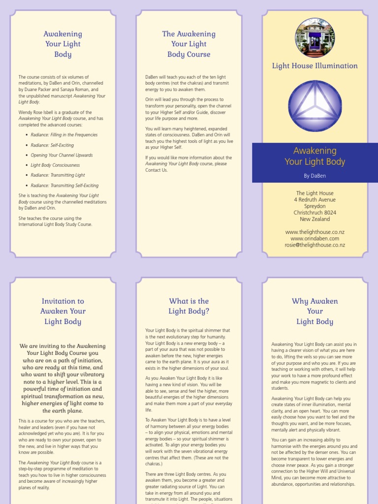 The Awakening Your Light Body Course Awakening Your Light Body | PDF ...