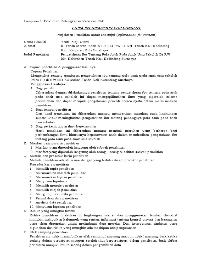 Form Informed Consent 35 Butir Pdf