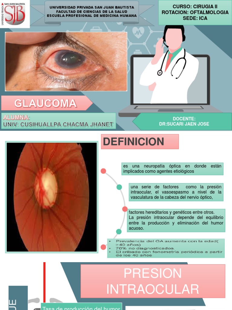 Expo de Glaucoma Jhanet | Descargar gratis PDF | Especialidades Medicas | Medicina CLINICA
