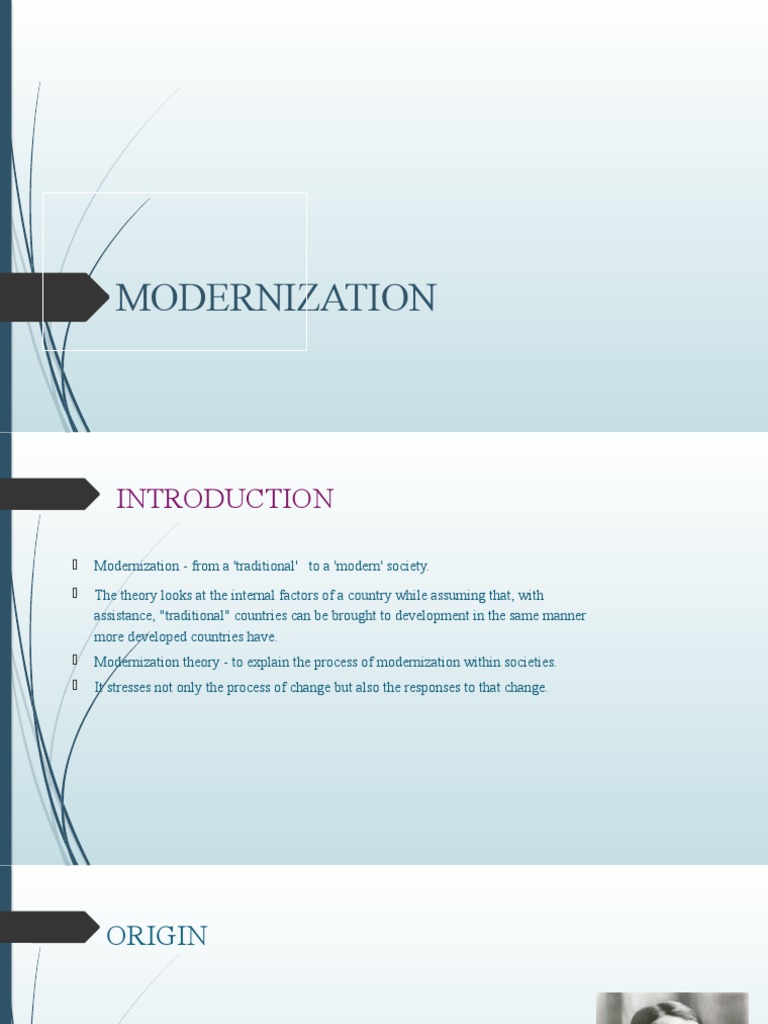 MODERNIZATION | PDF | Modernization Theory | Society
