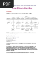 Actividades de Método Científico | PDF | Método científico | Hipótesis