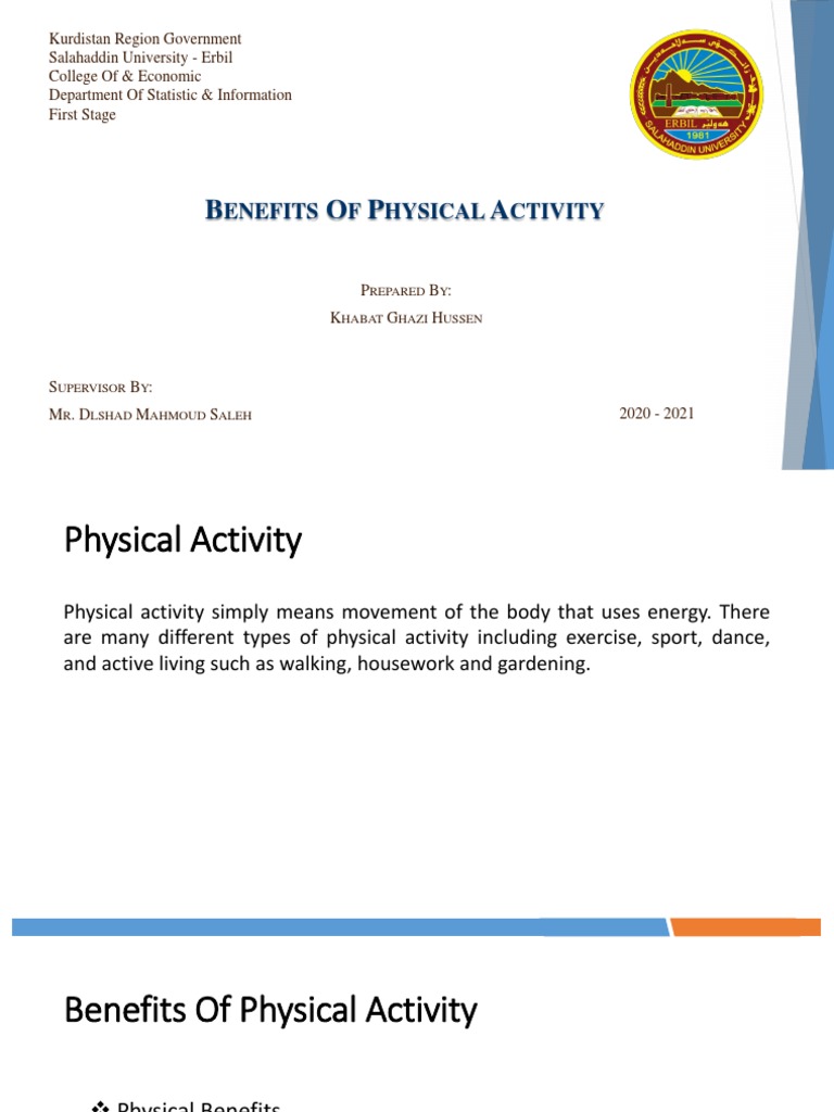 Benefits of Physical Activity | PDF | Health Sciences | Clinical Medicine