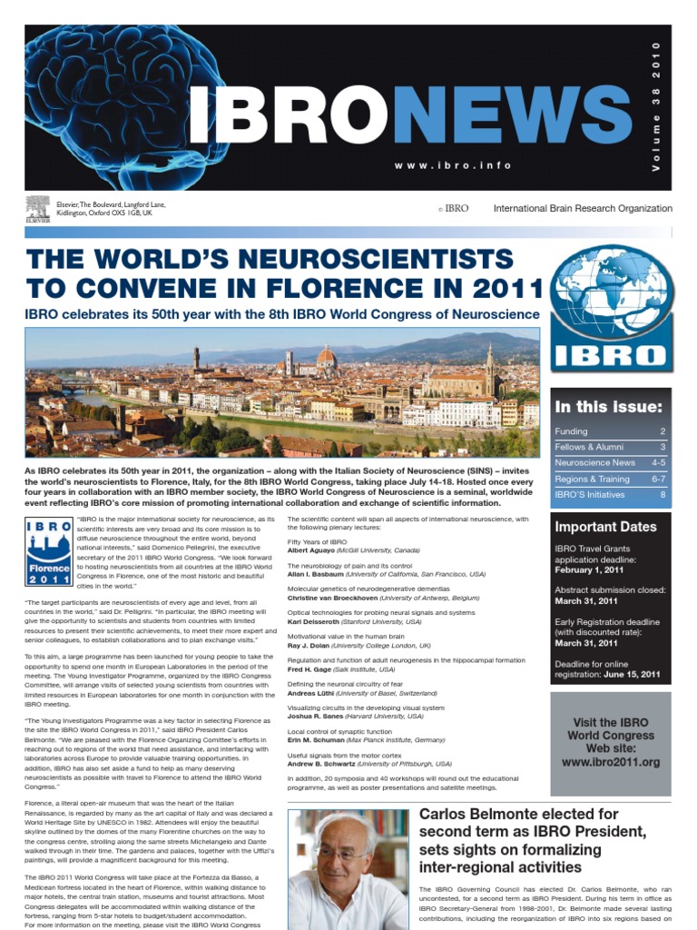 IBRO News 2010 | PDF | Fellow | Neuroscience