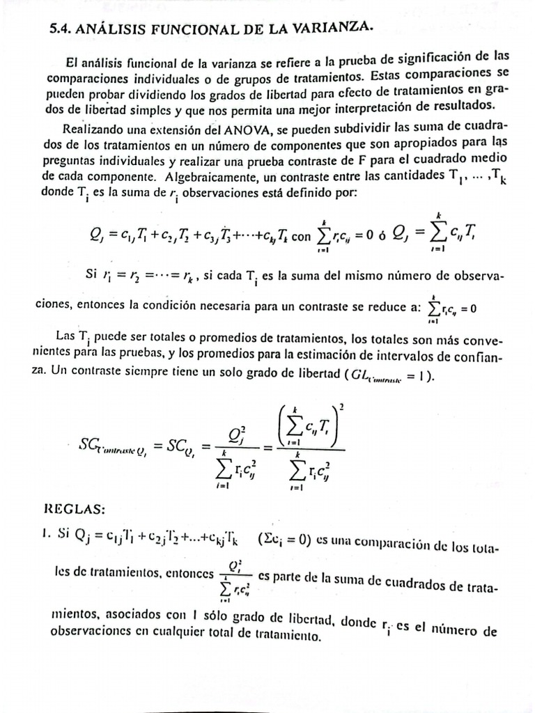 Análisis Funcional de La Varianza | PDF