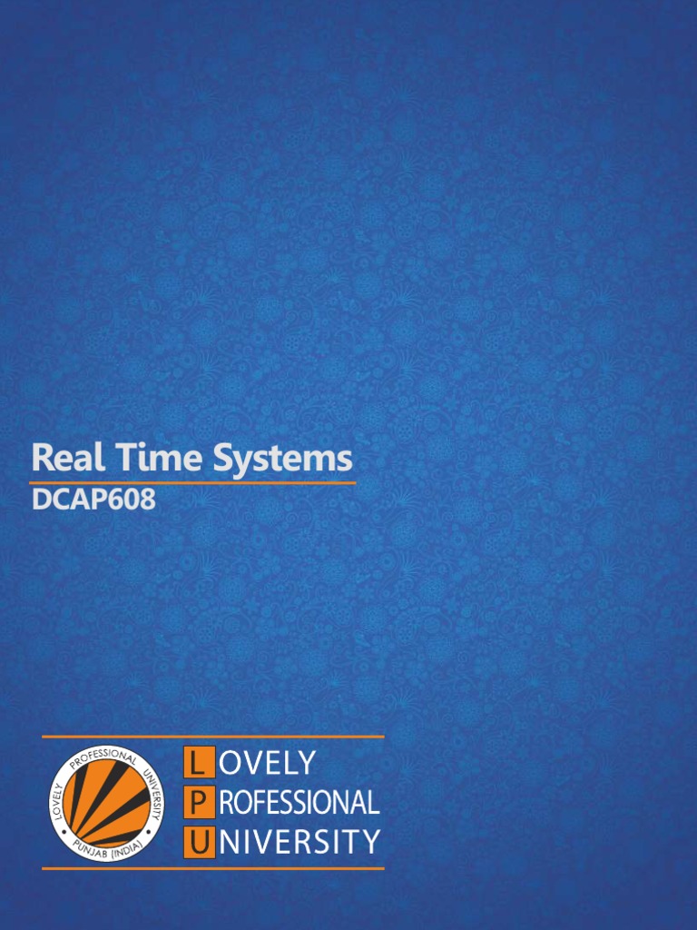 Dcap608 Real Time Systems | PDF | Real Time Computing | Formal Verification