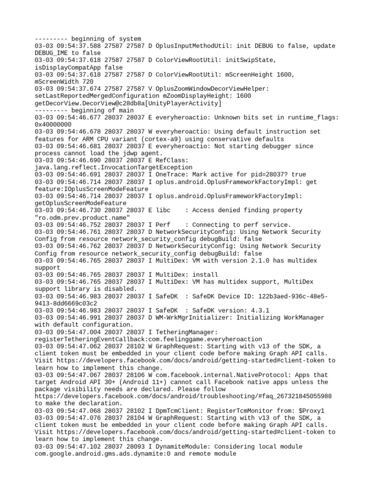 Android Logcat Debugging Report | PDF | Software Development Kit ...