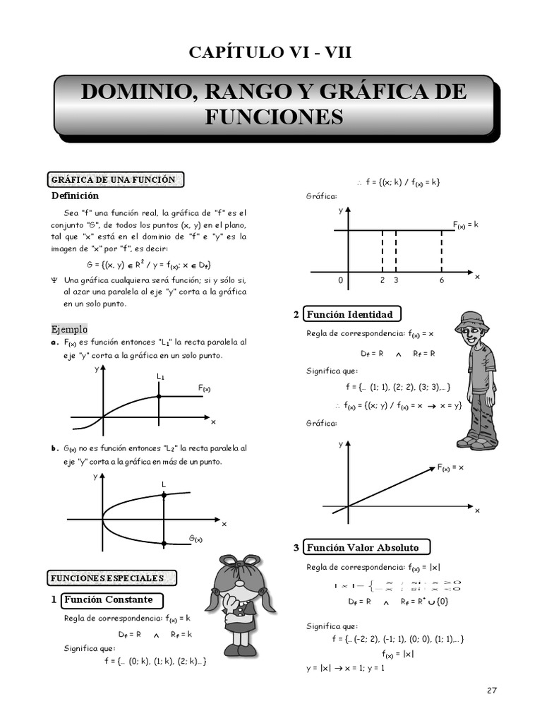 Ejercicios de Dominio y Rango | PDF | Función (Matemáticas) | Análisis