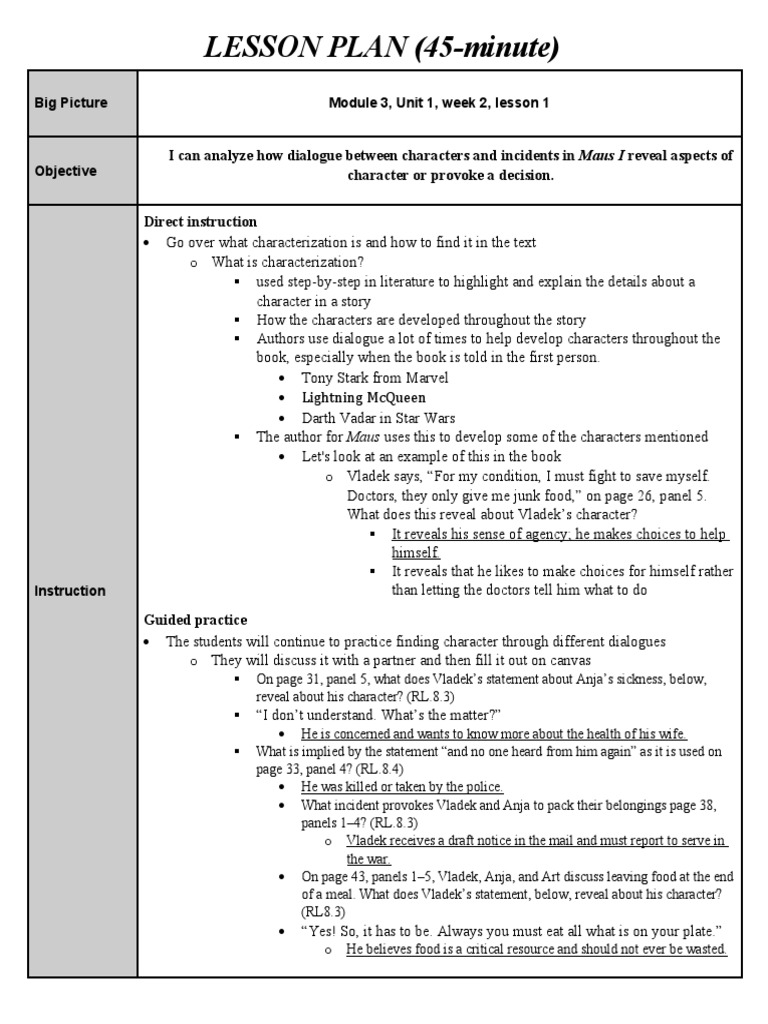 Lesson Plan Template With Explanations | PDF